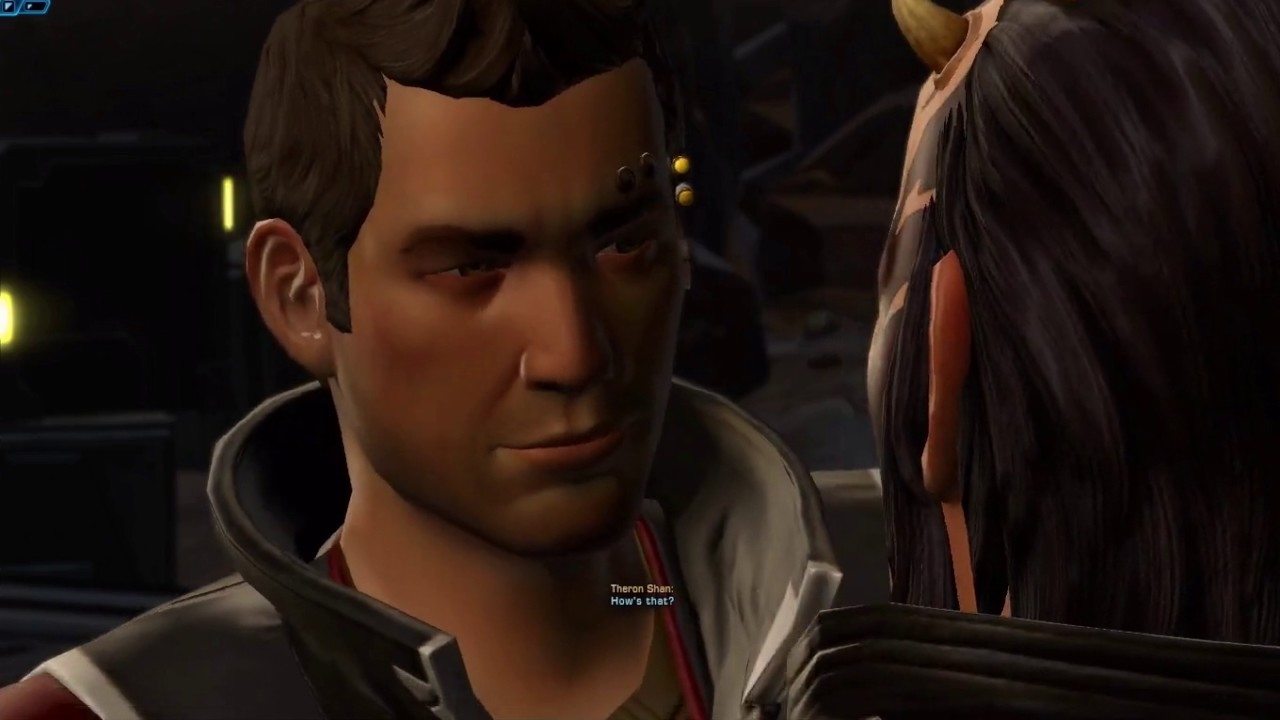 SWTOR: KOTFE | Ch. 16 Theron Shan/Male-Sith Warrior romance scene - YouTube