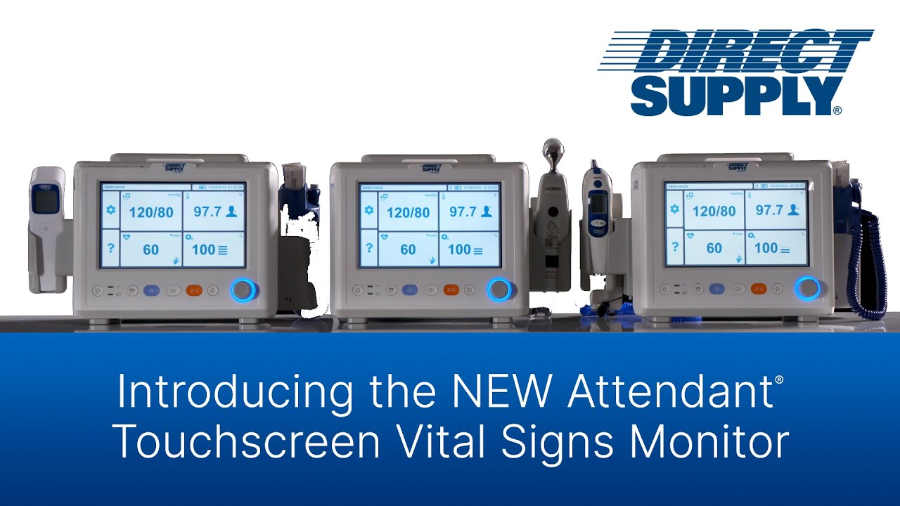 Introducing the NEW Attendant Touchscreen Vital Signs Monitor - YouTube