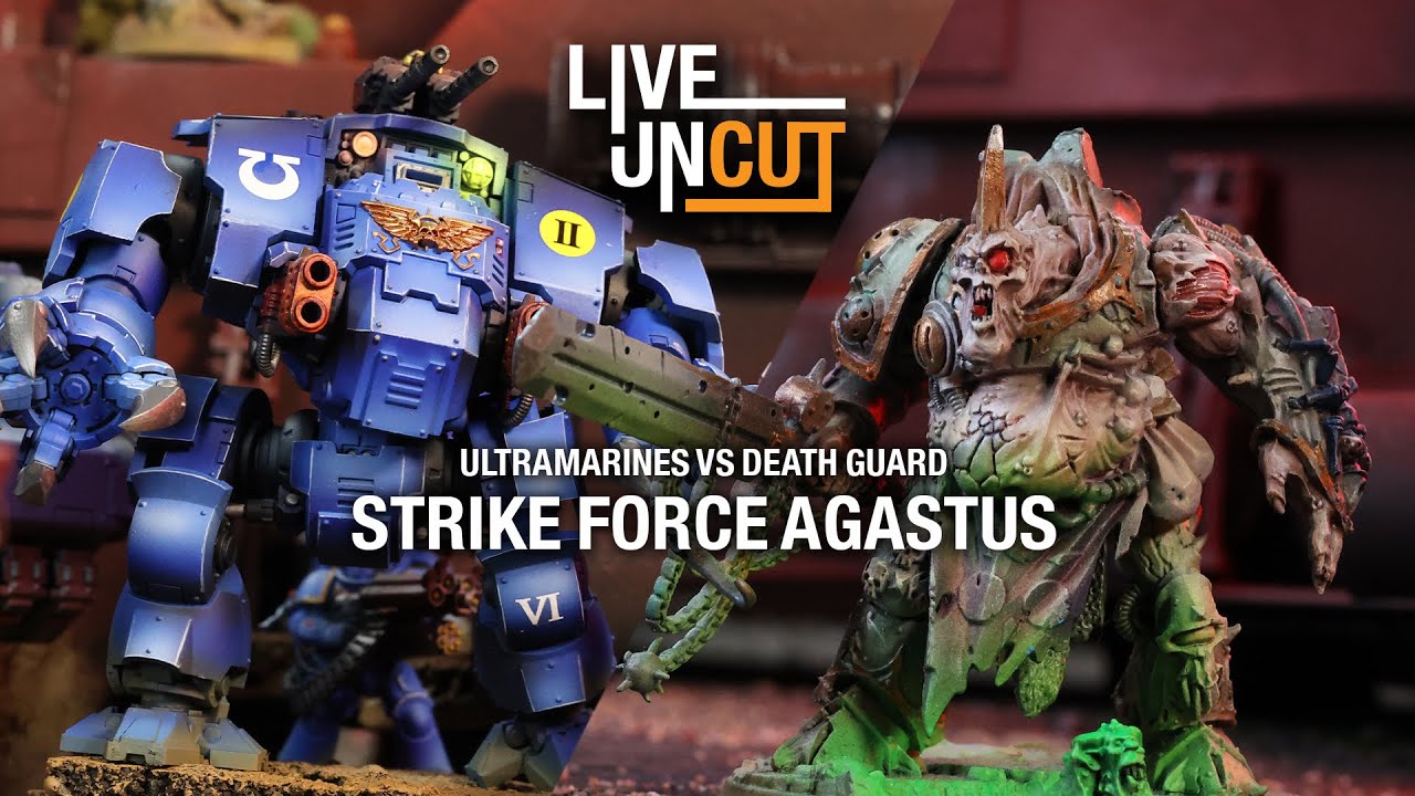 Strike Force Agastus! 40k 1500pt Game - Ultramarines vs Death Guard ...