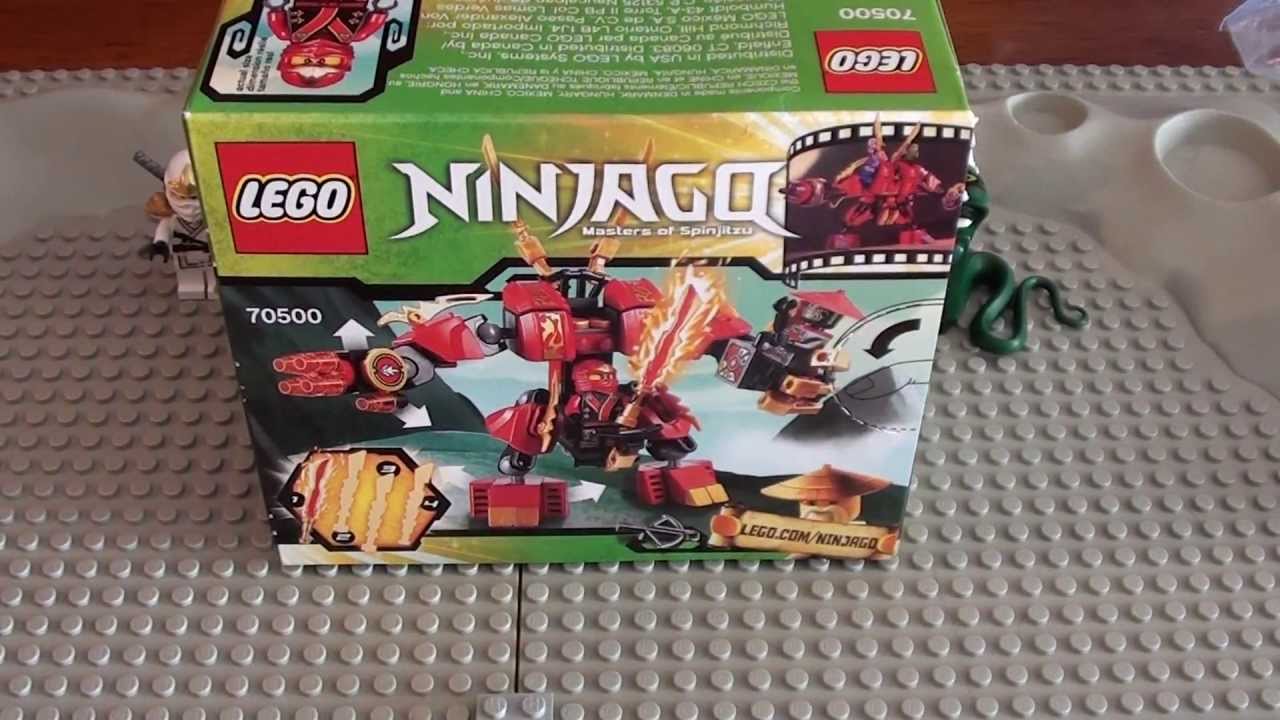 LEGO Ninjago Kai's Fire Mech 70500 unboxing. build, review. - YouTube