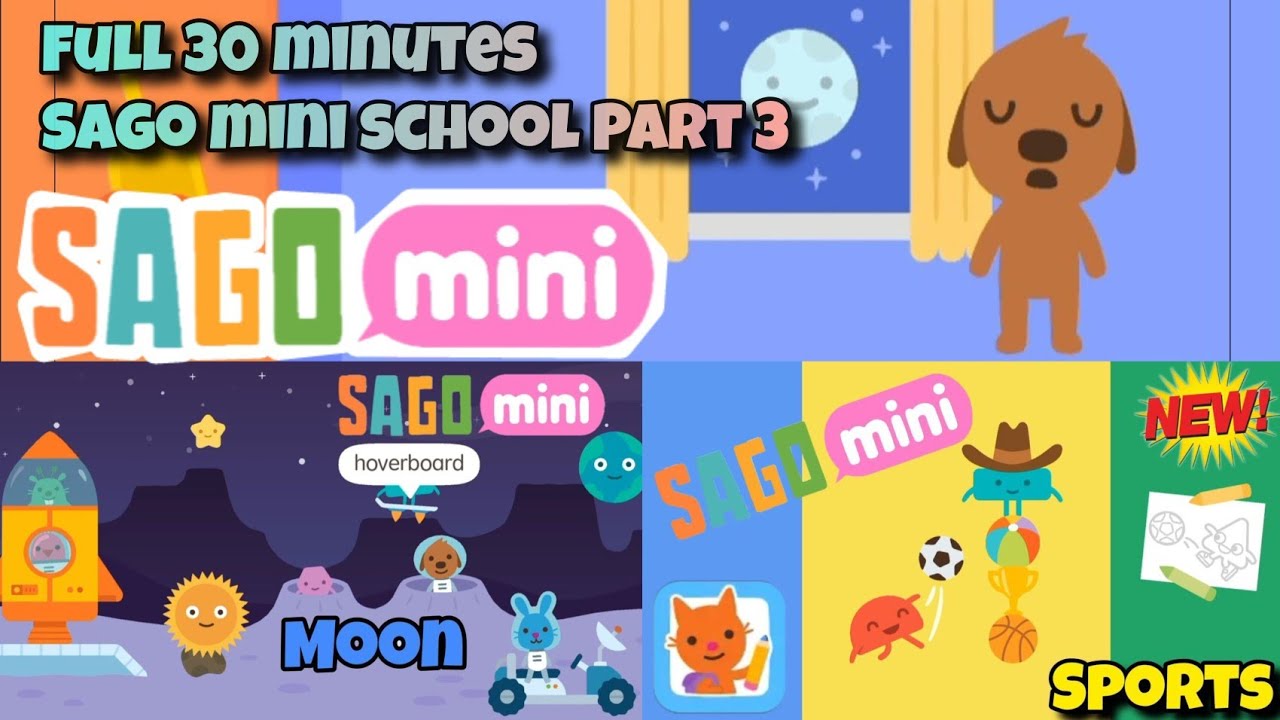 Sago Mini School Full Video 30 Minutes | Part 3 📝📖 - YouTube
