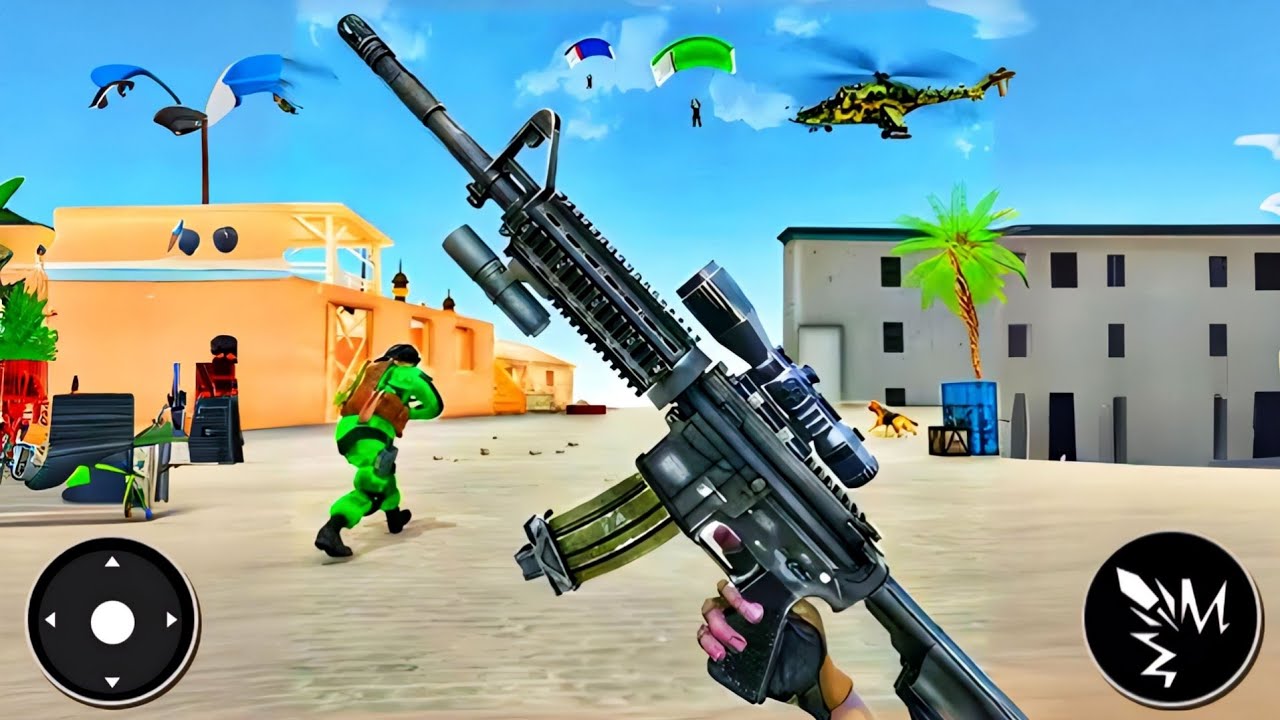 Commando gun game offline and attack enemies _ Android GamePlay - YouTube