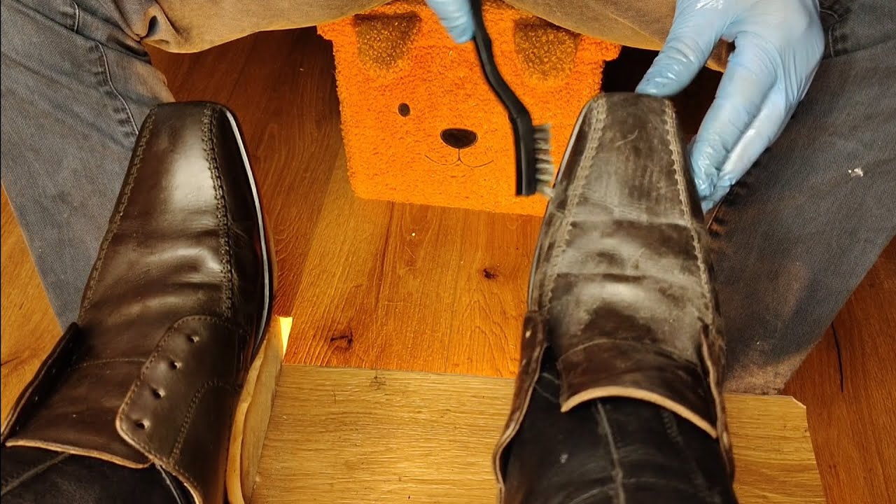 ASMR Deep Shoe Cleaning & Satisfying Shine Transformation 👞 #asmr # ...