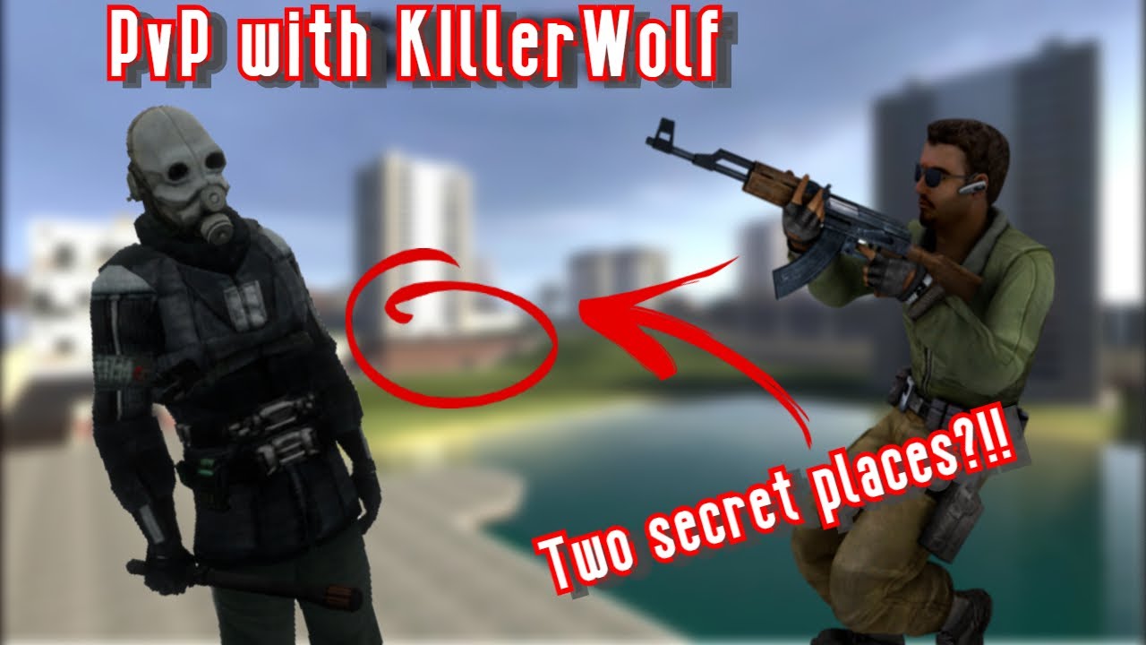 GMOD PVP WITH KILLERWOLF | We found two secret places??! (Garry's Mod ...