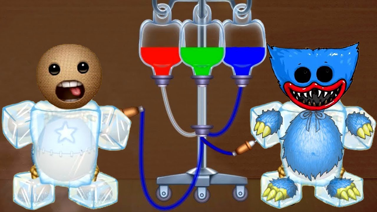 Huggy Wuggy Buddy vs Drip Bags Liquids | Kick the Buddy Mod: Skin Poppy ...