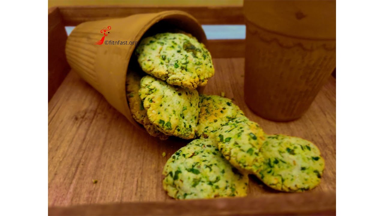 No-Fry Oats Moringa Mathri, Savory Indian Cracker - YouTube