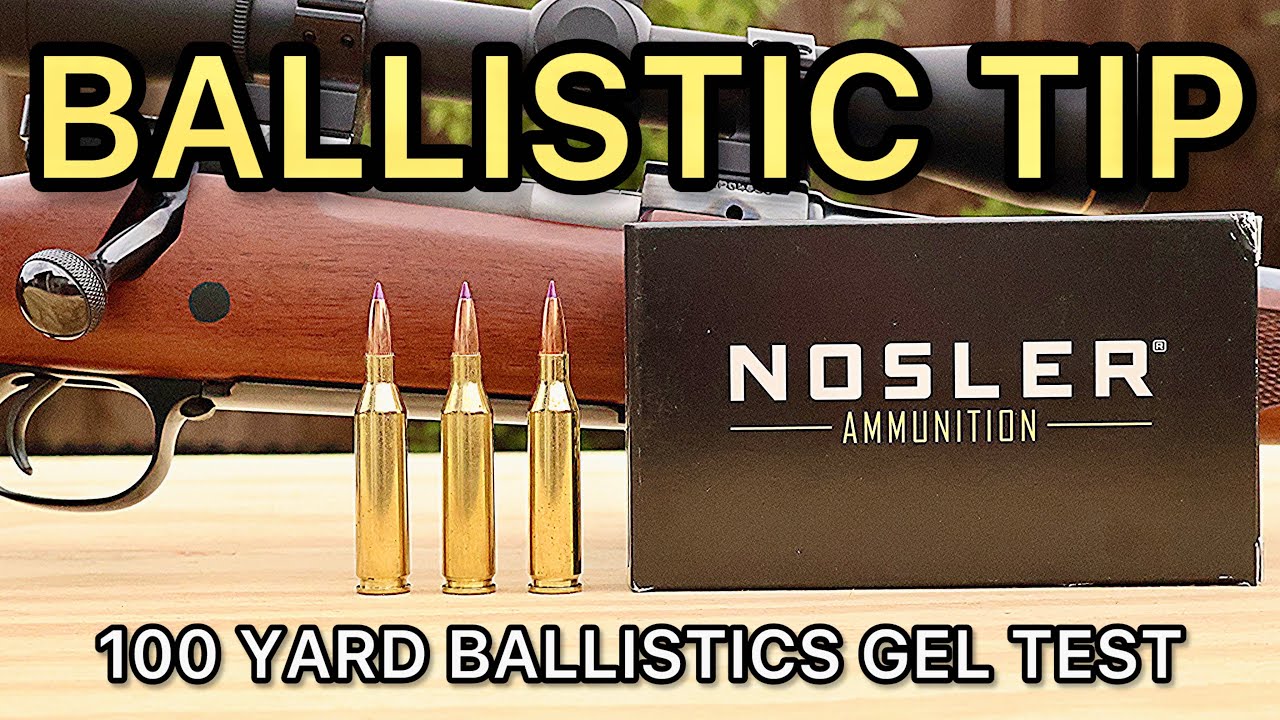 243 Winchester Nosler Ballistic Tip 90 grain Ballistics Gel Ammo Test ...
