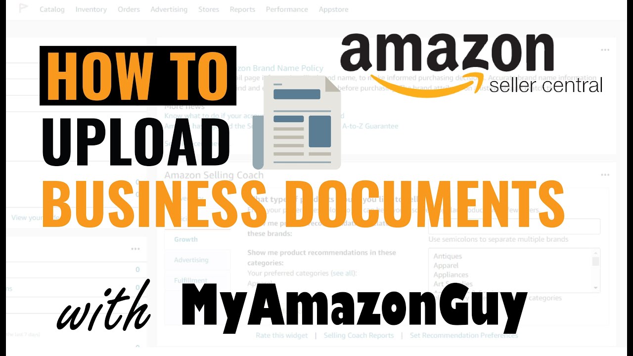 How to Upload PDF Business Documents to Seller Central Product Detail ...