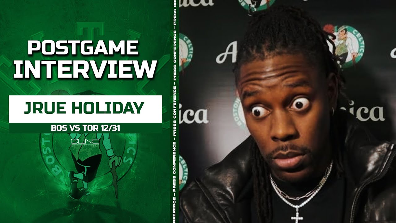 Jrue Holiday Has Funny Reaction To Question | Celtics vs Raptors ...