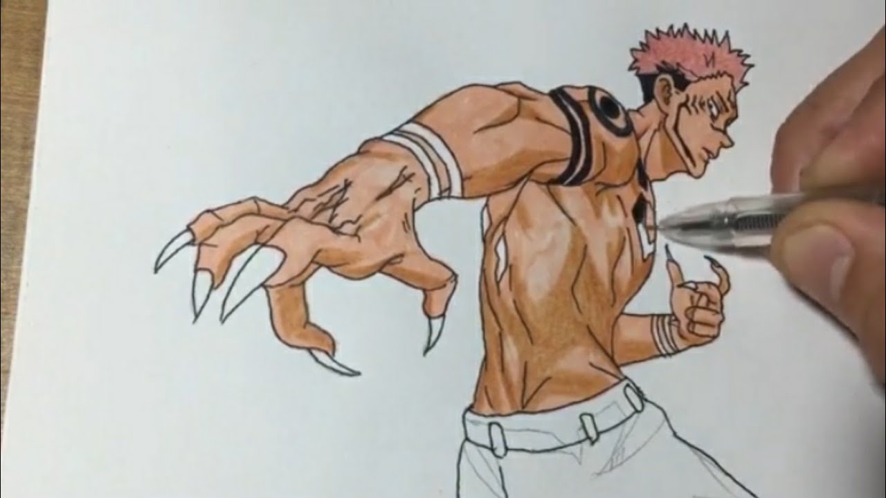 How to Draw Sukuna | Step by step | (Jujutsu Kaisen) - YouTube