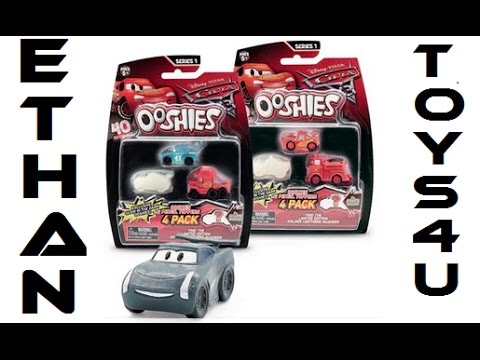 OOSHIES CARS DISNEY PIXXAR 4 PACKS - YouTube