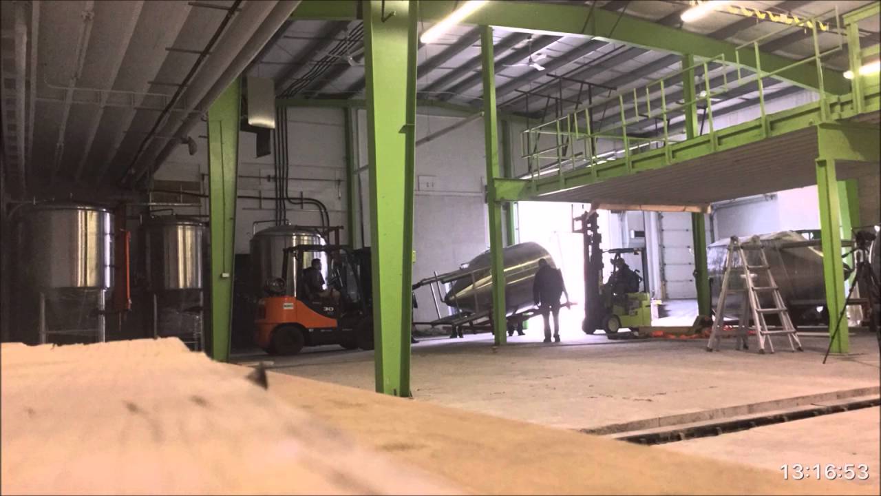 Hell's Basement Brewery Tank Arrival Day April 24 2016 FINAL - YouTube