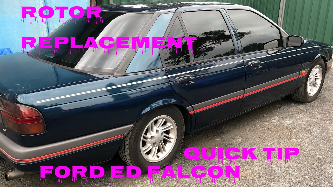 Quick tip for Rotor replacement on Ford ED Falcon - YouTube