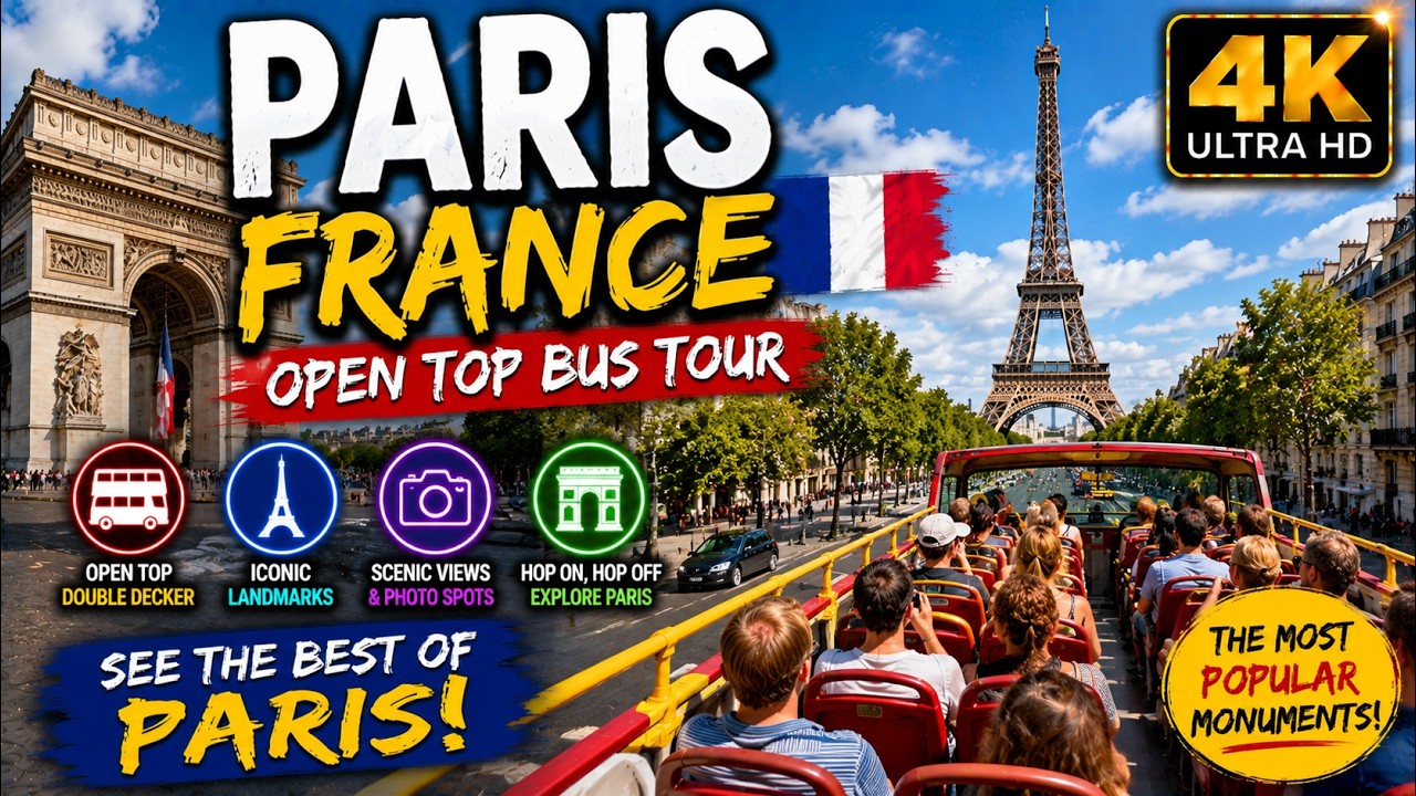 Paris Bus Tour - Paris, France - YouTube
