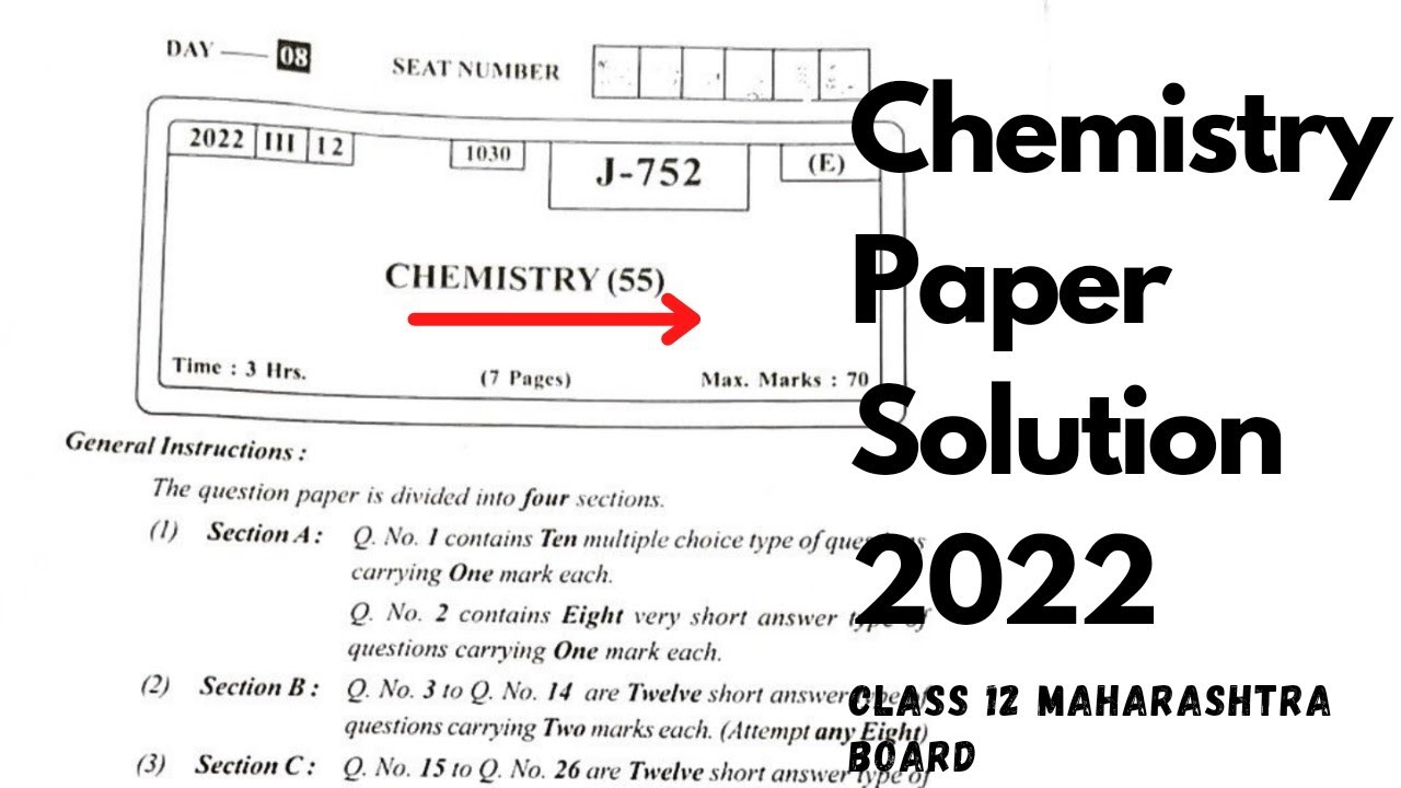 HSC chemistry 2022 paper solution Maharashtra Board #hsc2022 # ...