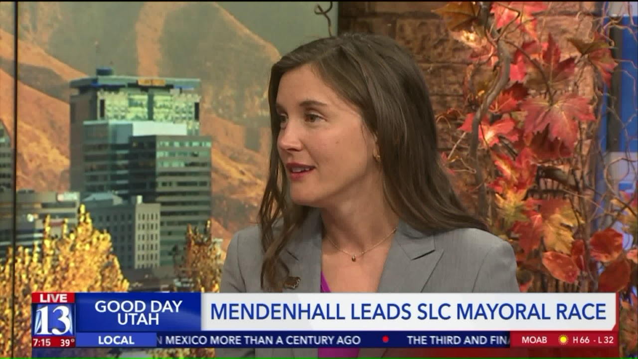 Erin Mendenhall leads SLC Mayoral Race - YouTube