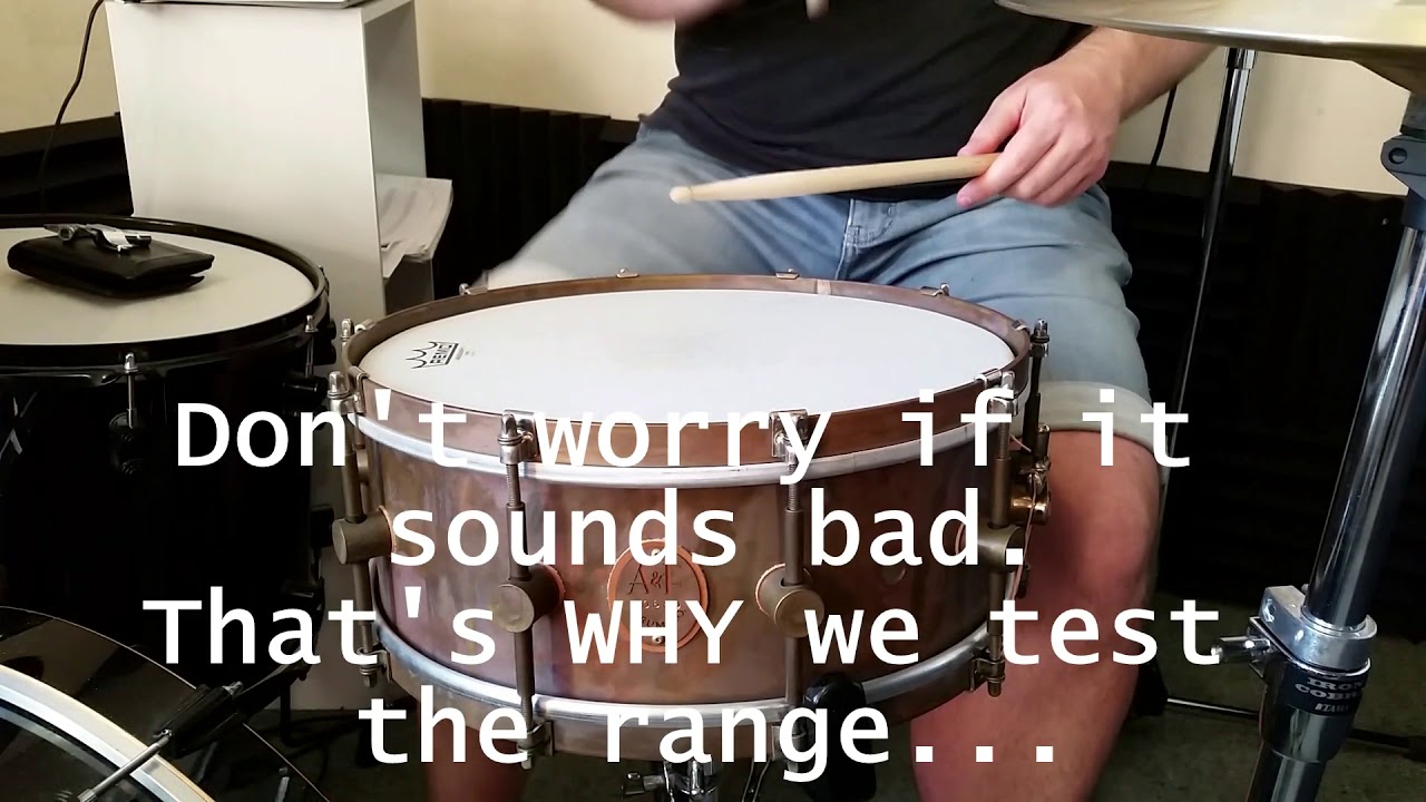 How To Test A Snare drums Full Tuning Range In 8 Minutes - YouTube