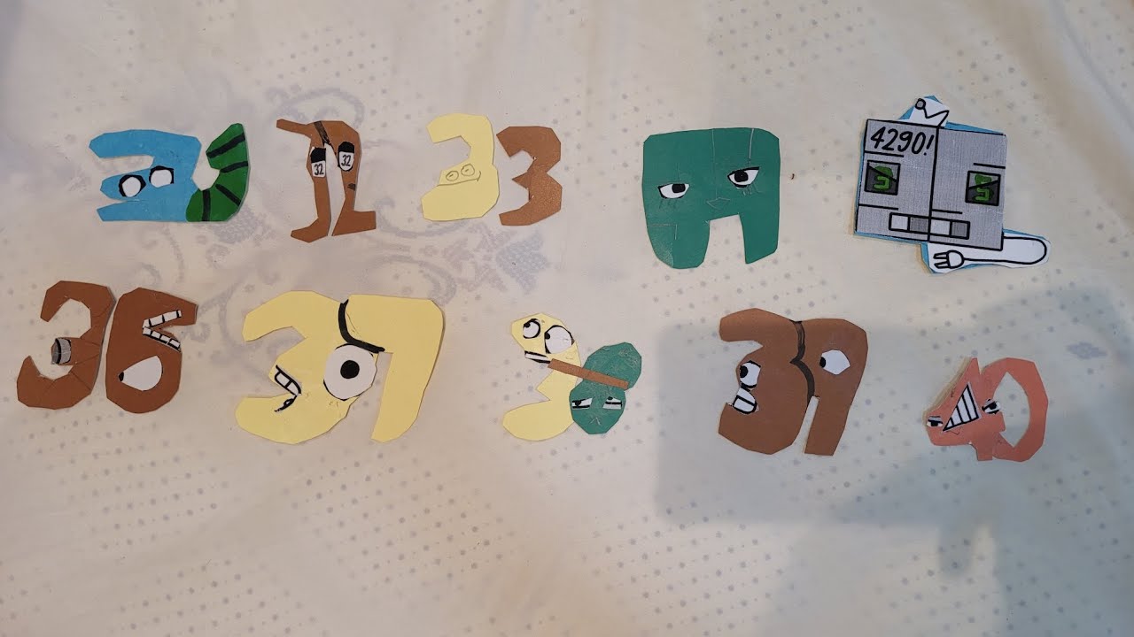 Drawing Number lore 31 to 40 Of lore Dow figuras - YouTube