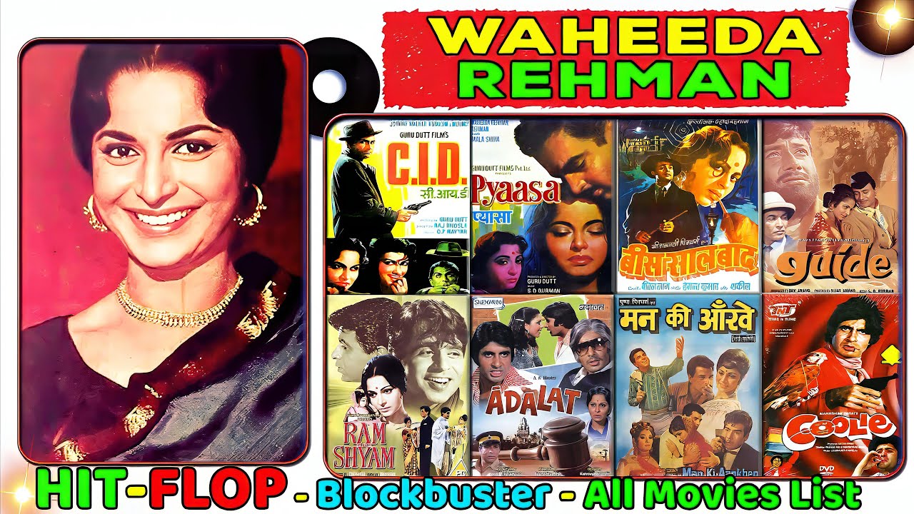 Waheeda Rehman Hit and Flop All Movies List & Box Office Collection ...