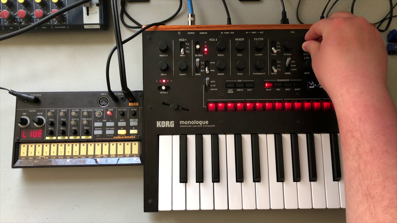 Sunday Jams #1: Jittery Cycles (Korg Volca Beats, Korg Monologue) - YouTube
