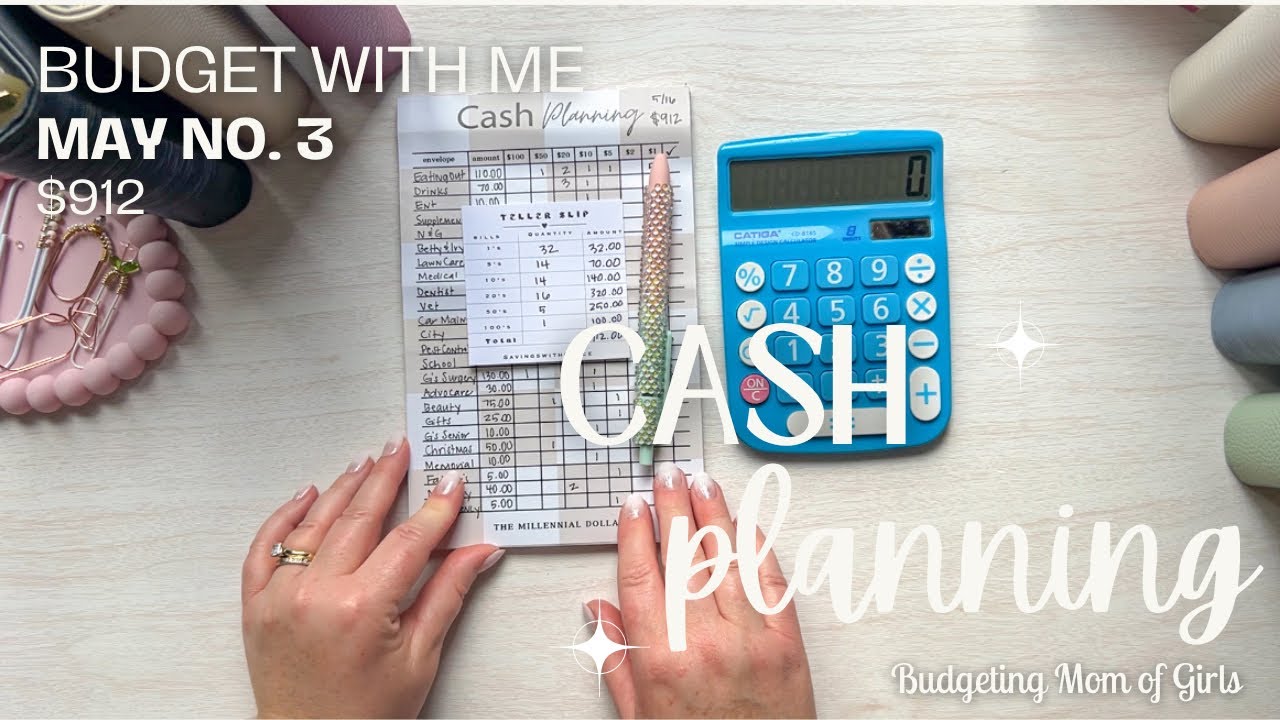 CASH PLANNING & HAPPY MAIL | Third Paycheck of May | $912 | Cash ...