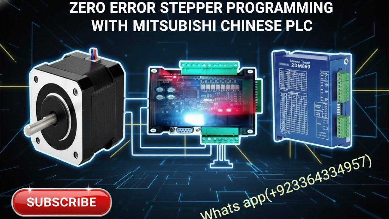 STAPPER MOTOR PROGRAMMING WITH MITSUBISHI CHINA PLC FX3U#MITSUBISHI ...