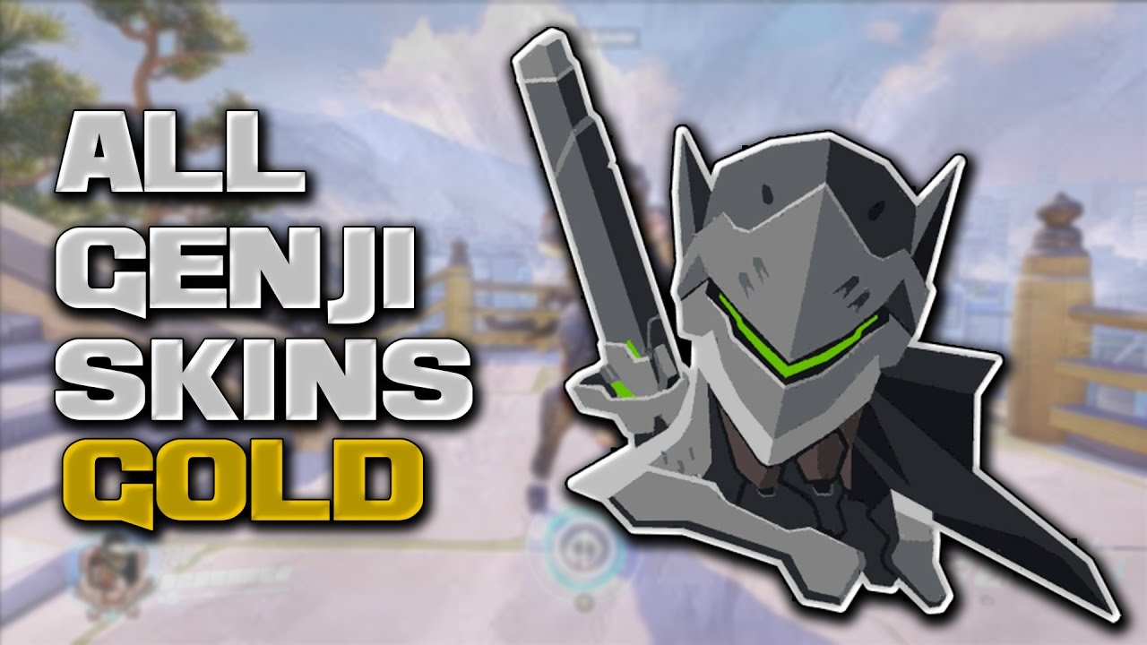 ALL GENJI SKINS WITH GOLD WEAPONS (UPDATED VERSION LINK IN THE ...