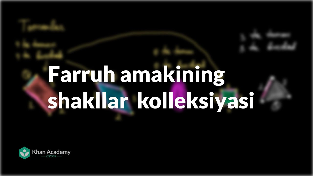 Farruh amakining shakllar kolleksiyasi | Geometriya boʻlimi ...