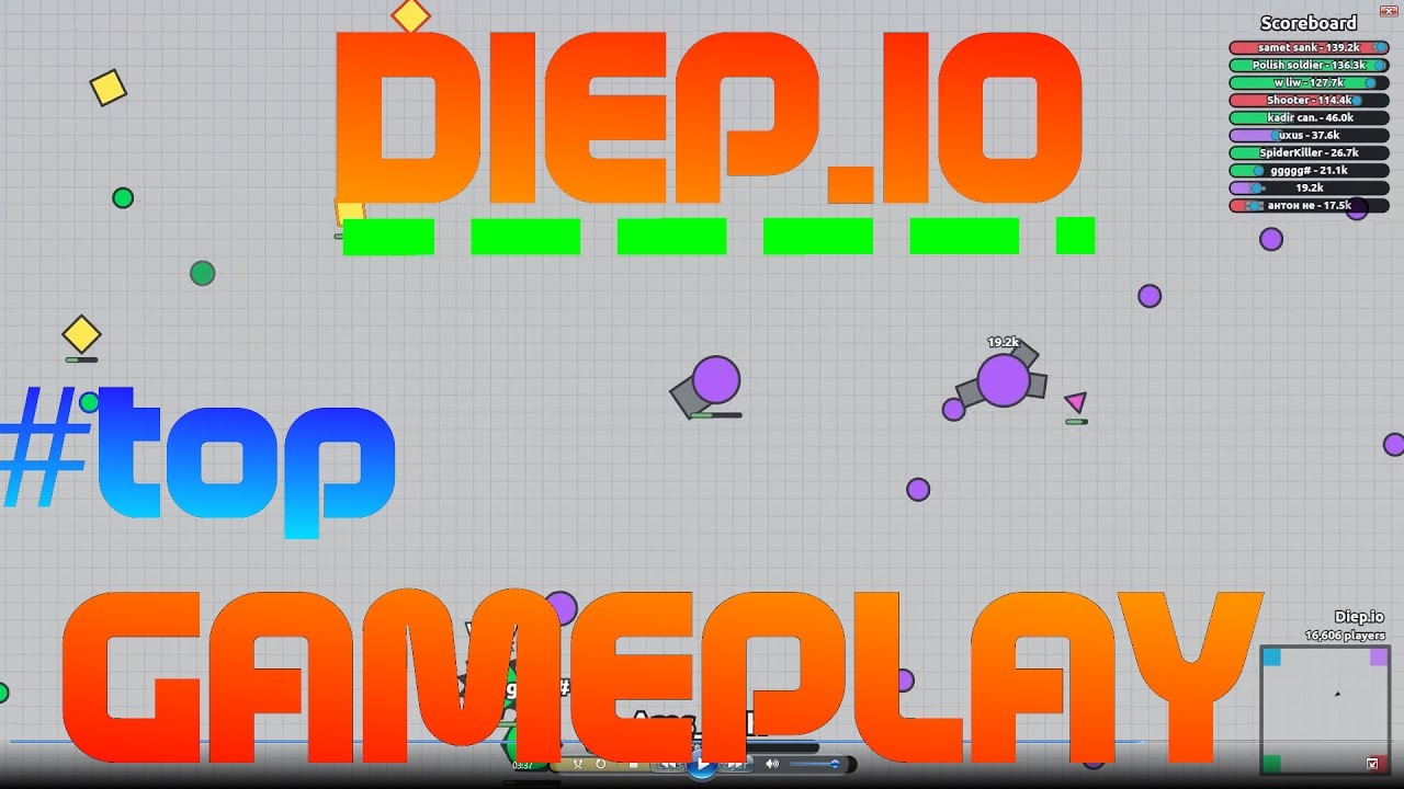 Diep.io | HIGHLIGHTS | Tri-Angle, Factory, Ranger, Fighter, Destroyer ...