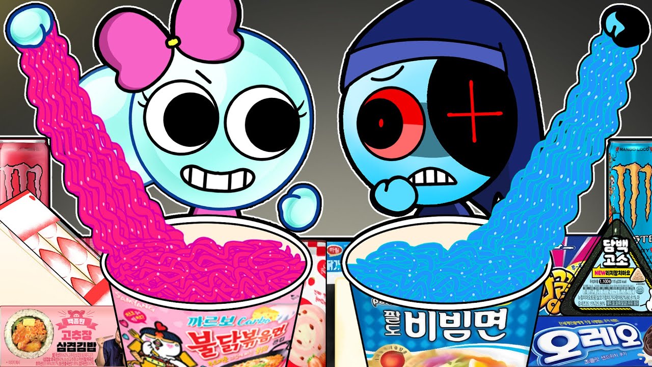 Dandy's World - Poppy VS Astro Convenience Store PINK BLUE MUKBANG ...
