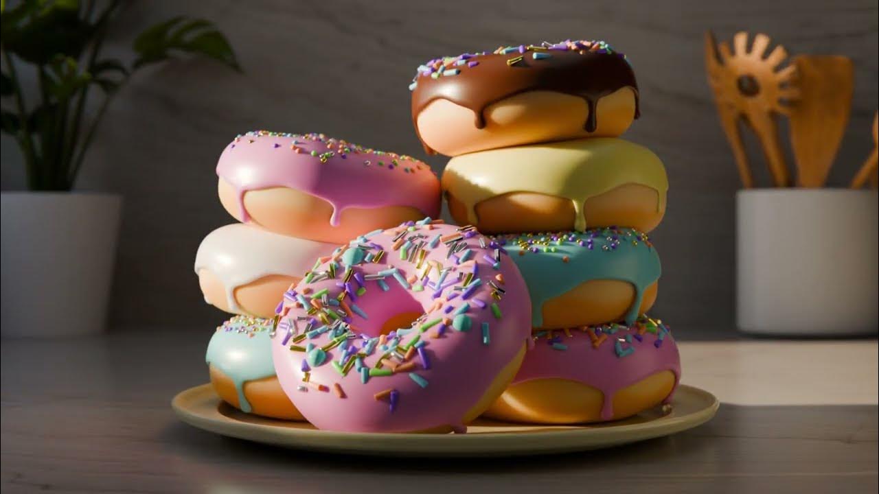 My Frist Blender Project - Donuts. - YouTube