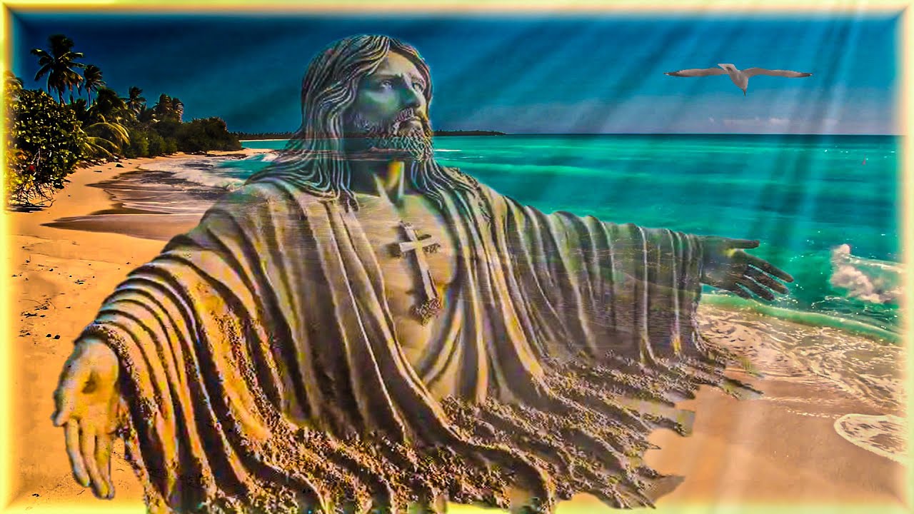 The Healing Powers Of Jesus Christ | Relaxing Calming Beach Music - YouTube