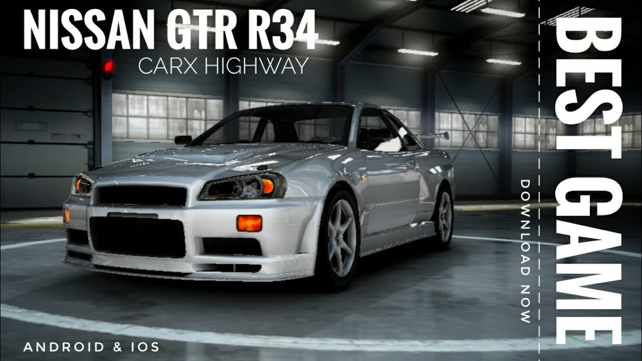TESTING MY NEW NISSAN GTR R34 IN CARX HIGHWAY RACING - YouTube