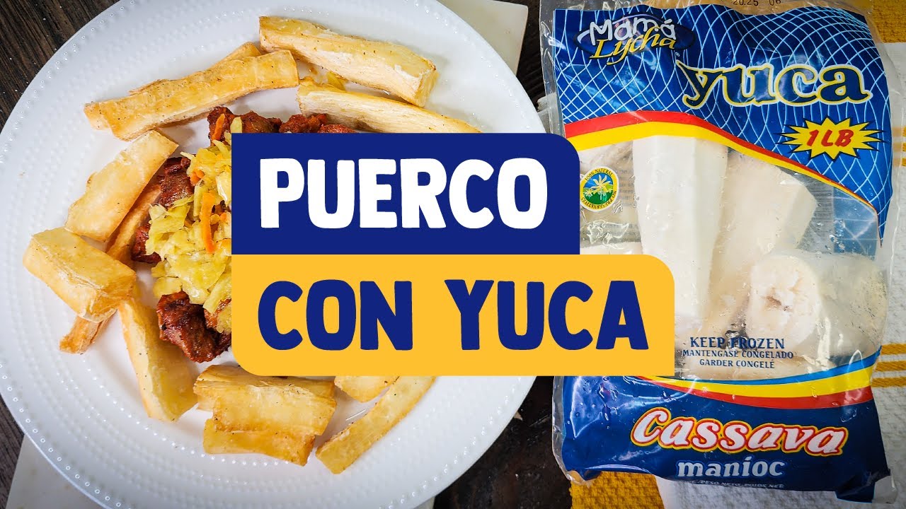 Cómo hacer Puerco con Yuca - Recetas Mamá Lycha - YouTube