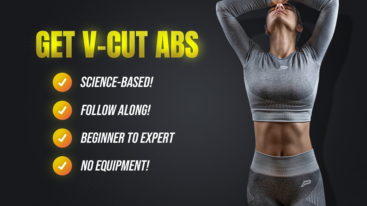 Workout To Get V-Cut Abs At Home (Science-Based) - YouTube