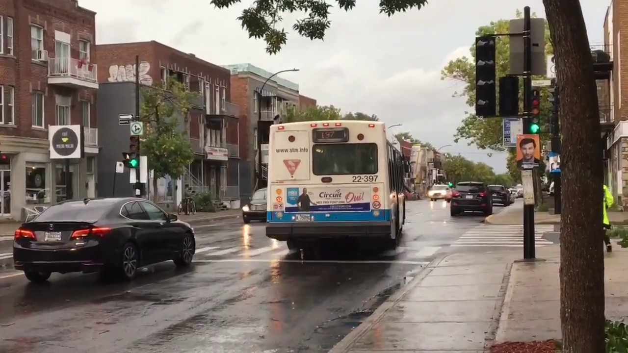 Rare Ride Aboard STM 22-397 on the 197 Rosemont at Rush Hour! (2003 ...
