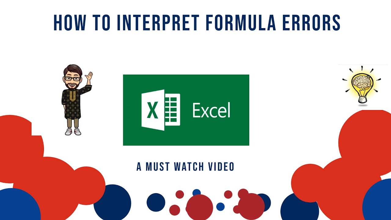 Interpret Formula Errors in Excel (Hindi) - YouTube