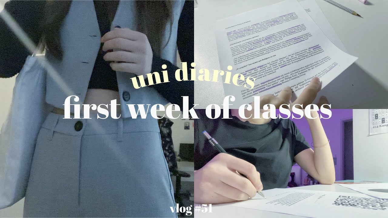 uni diaries 💭 going back to school and first week of classes - YouTube