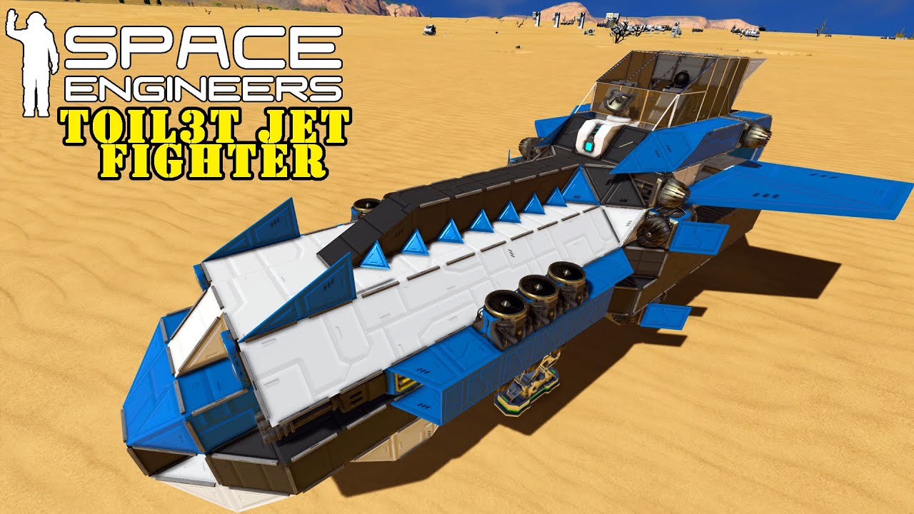 Space Engineers Builds: Toilet Seat Jet Fighter? - YouTube