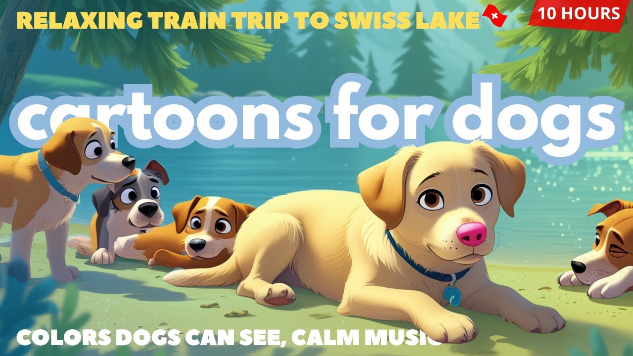 Luna Takes the Train to the Swiss Lake 🐶🚂 | Cartoons for Dogs in Colors ...