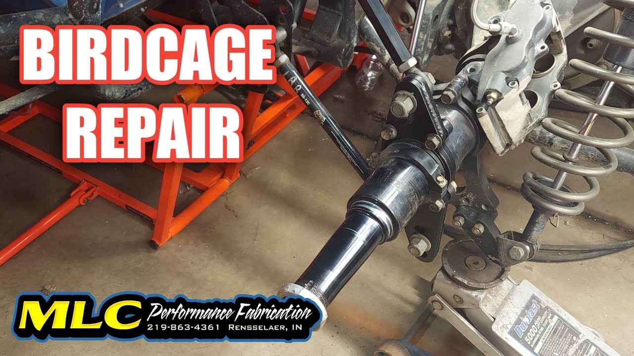 Dirt latemodel 4 bar bird cage repair - YouTube