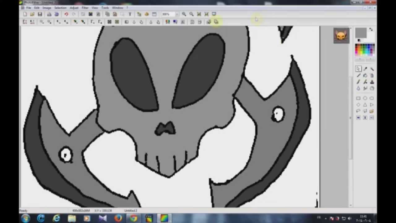 Tuto PhotoFiltre free version how make effect in ur drawing - YouTube