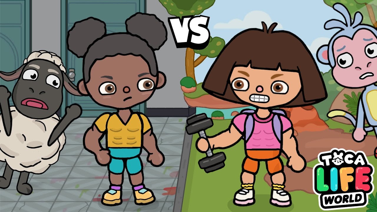 Muscled Dora VS Muscled Amanda 😎 Who is Stronger / 🤯 Toca Boca ...