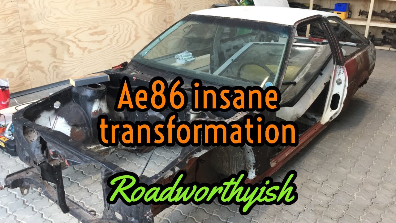 Toyota Ae86 Insane transformation - episode 1. Restoration time lapse ...