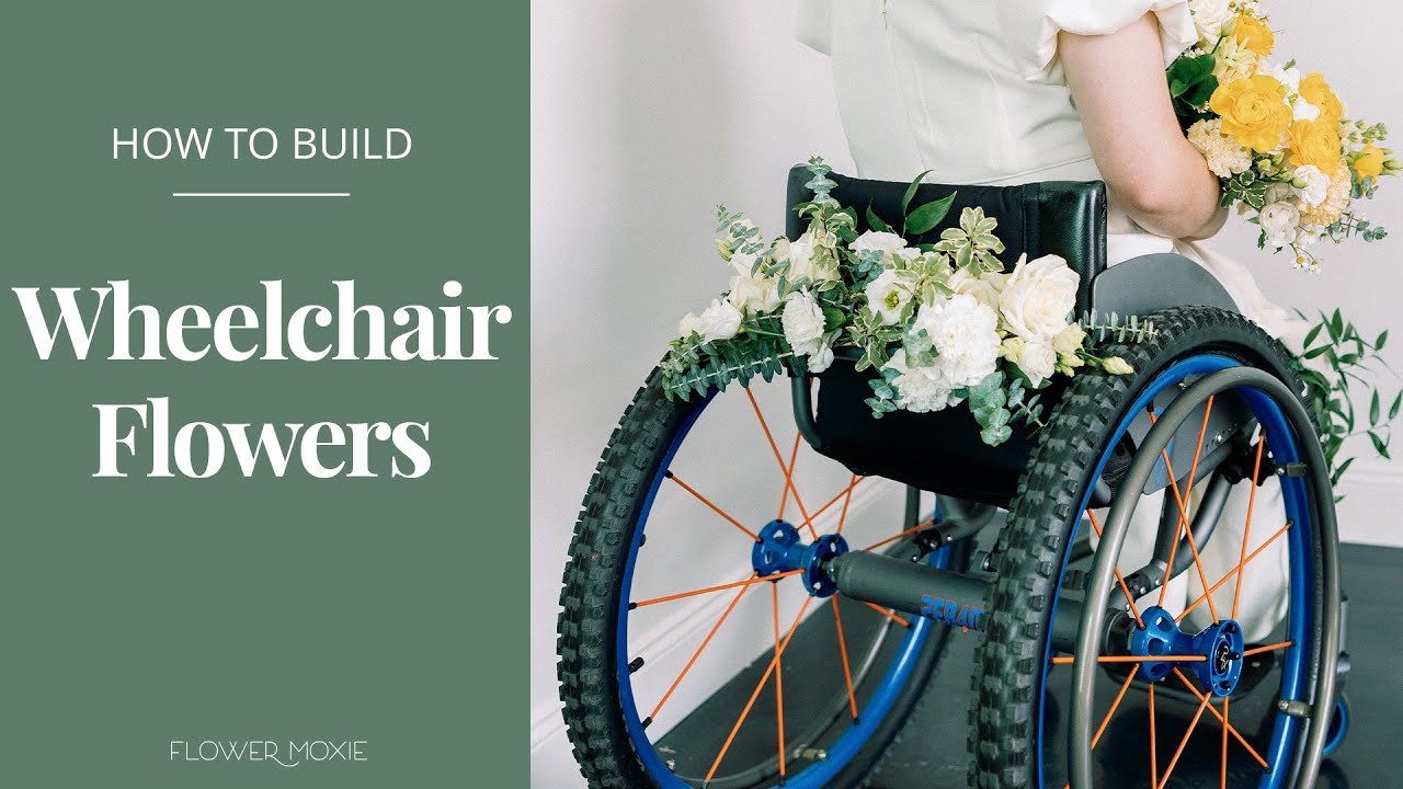 How to Adorn a Wheelchair with Florals by Flower Moxie - YouTube