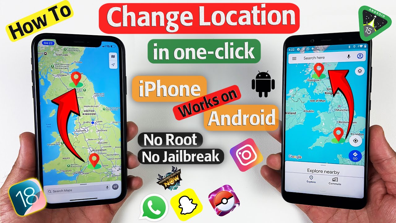 How to Change Pokemon Go and Social Apps Location on iPhone & Android ( iOS 18 & Android 14 ...