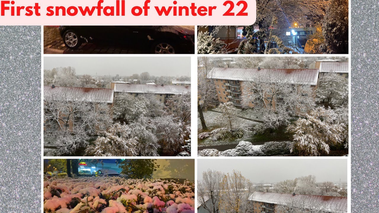 First snowfall of this winter 22 in Germany @Momo's world in Germany ...
