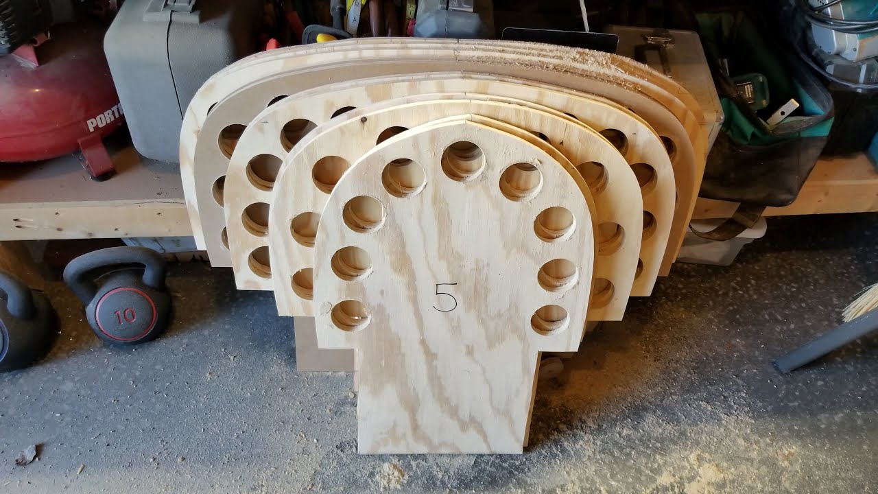 Canoe Project Part - 8- Lofting and making the forms - YouTube