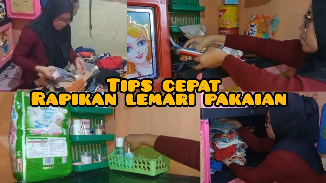 Day in my life || tips cepat rapikan lemari pakaian‼️ - YouTube