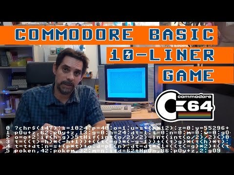 My first 10-liner game in Commodore Basic - YouTube